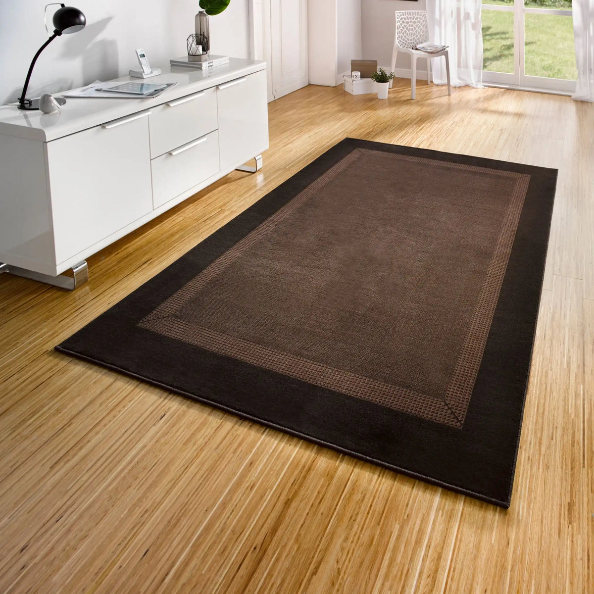Basic Band Brown Rugs - Buy Band Brown Rugs Online from Rugs Direct ...