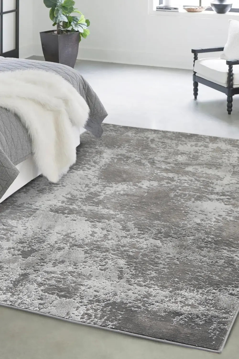 AVERY MARBLE GREY Grey Rug — RugsDirect Online