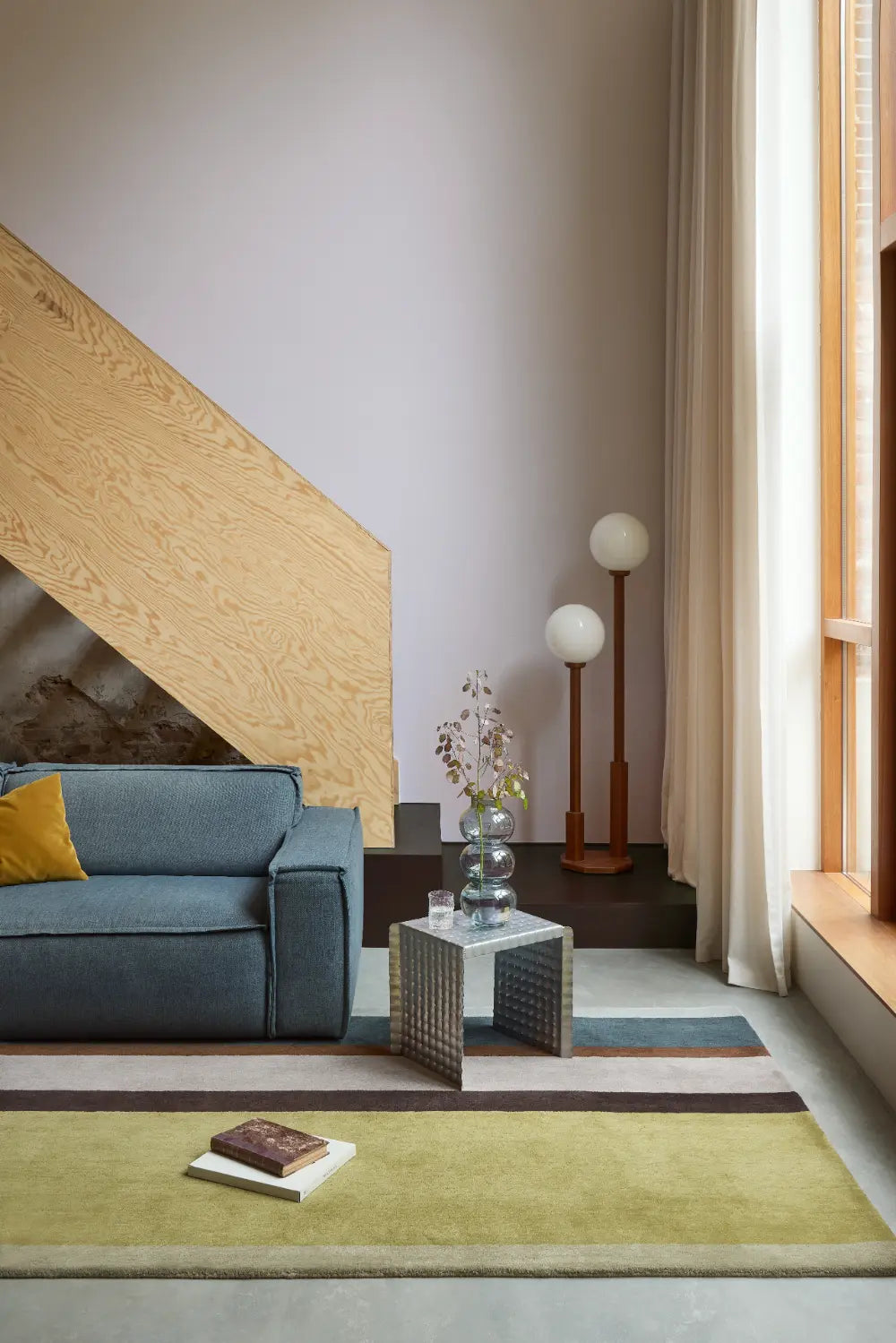 Decor Linear Retro Multicoloured Rug — RugsDirect Online