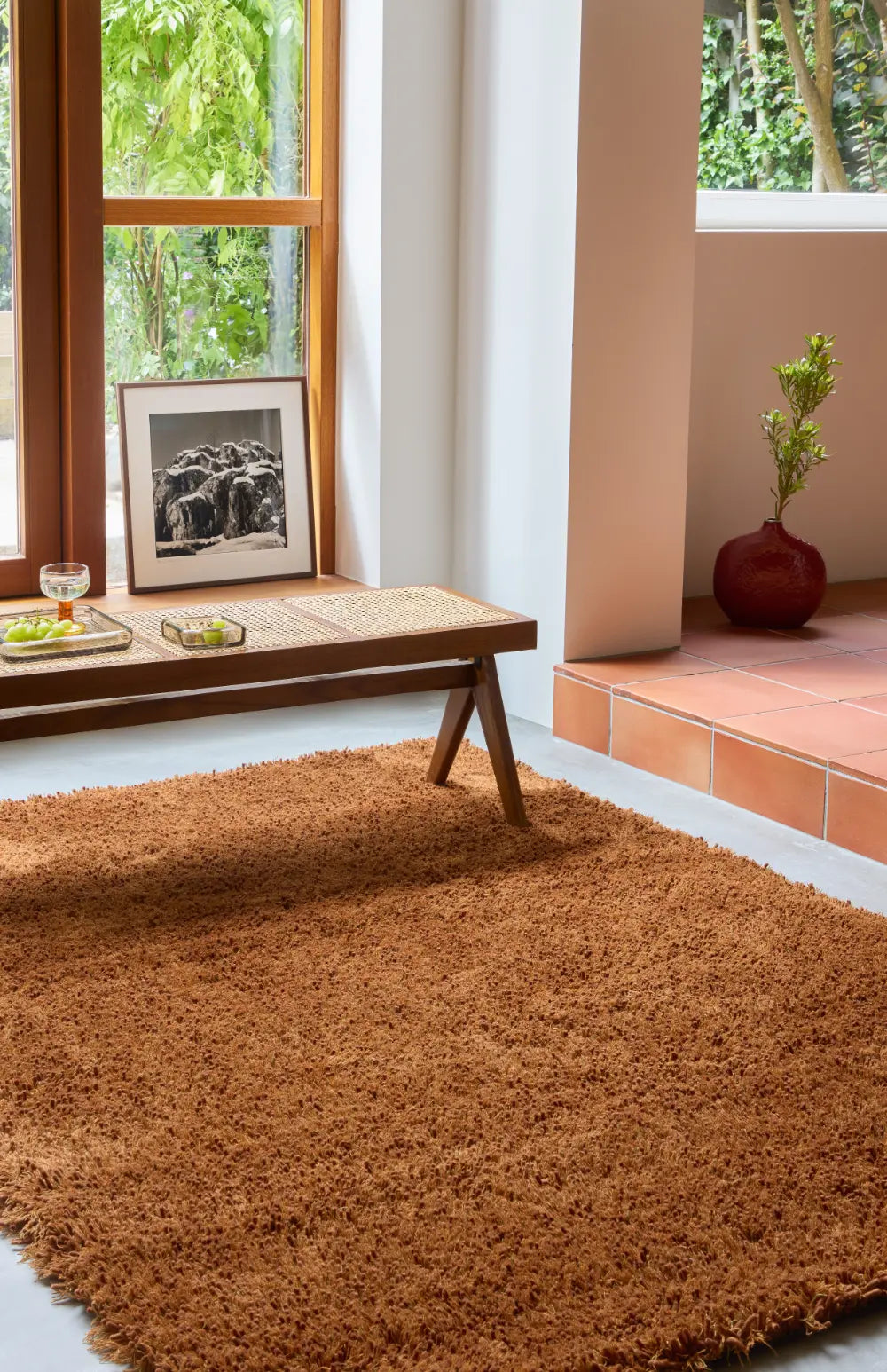 Sprout Terracotta Multicoloured Rug — RugsDirect Online
