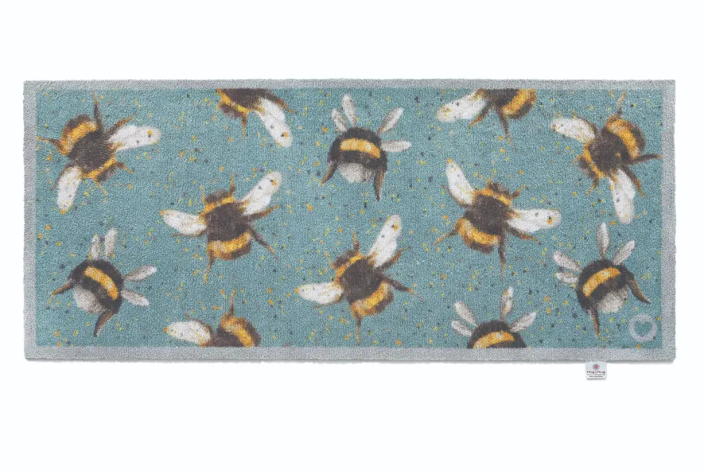 Patterned Hug Rug Bee 3 Runner Multicoloured Rug — RugsDirect Online