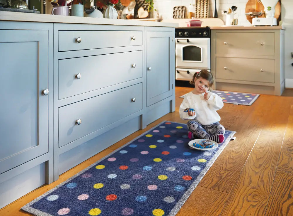 Patterned Hug Rug Bright Spot 1 Runner Multicoloured Rug — RugsDirect ...