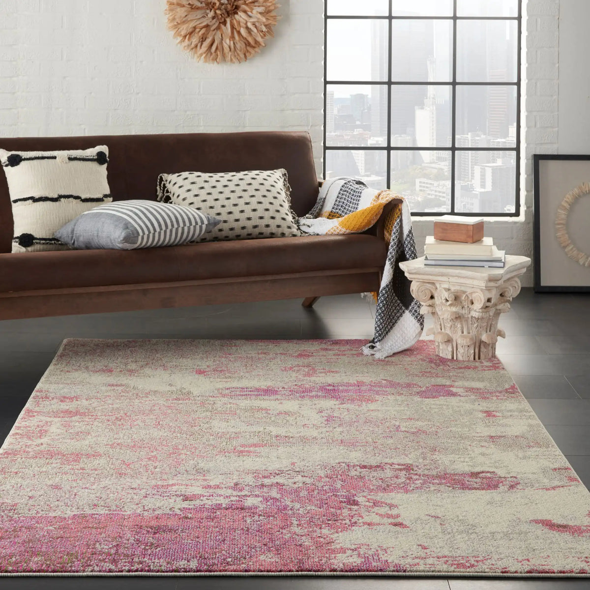 Celestial CES02 Ivory Pink Rugs - Buy CES02 Ivory Pink Rugs Online from ...
