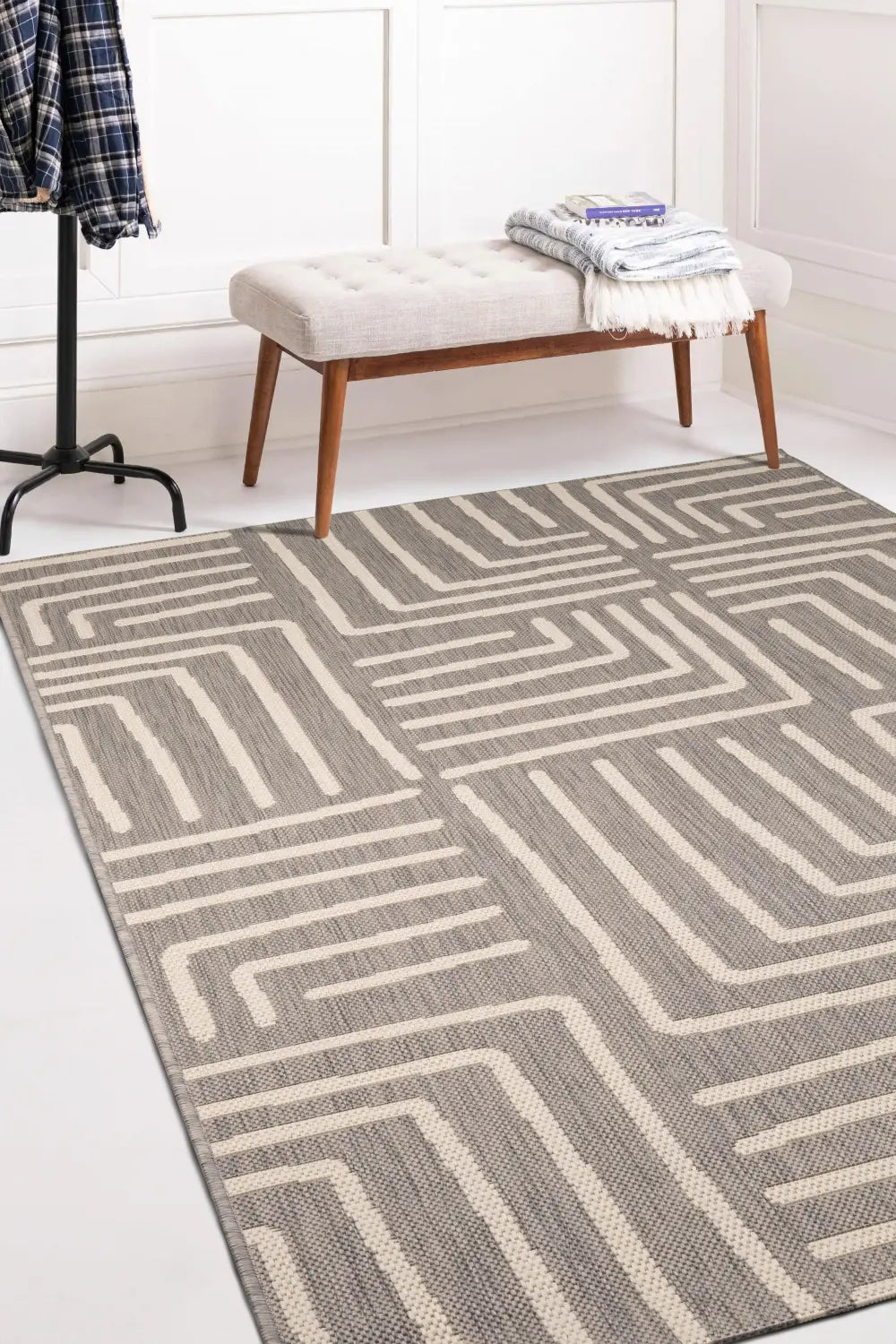 COUNTY PATCHES GREY Grey Rug — RugsDirect Online