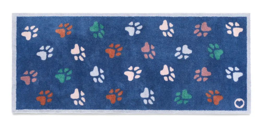 Patterned Hug Rug Colourful Paws Runner Multicoloured Rug — RugsDirect ...