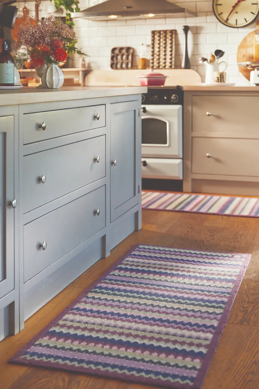 Patterned Hug Rug Designer 25 Runner Multicoloured Rug — RugsDirect Online