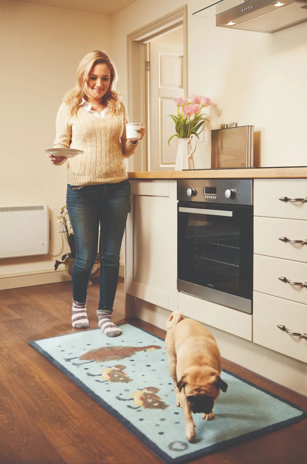 Patterned Hug Rug Ducks 1 Multicoloured Rug — RugsDirect Online