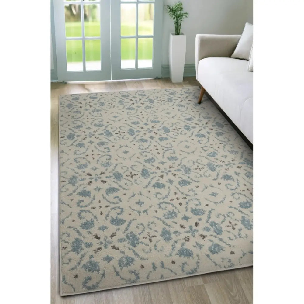 Echo Tile Ivory Cream Rug — RugsDirect Online