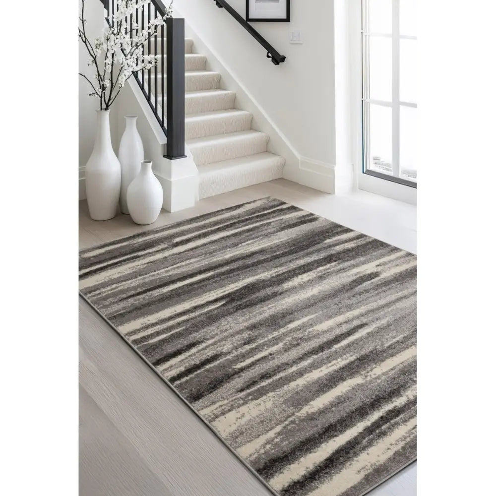 Echo Watercolour Grey Grey Rug — RugsDirect Online