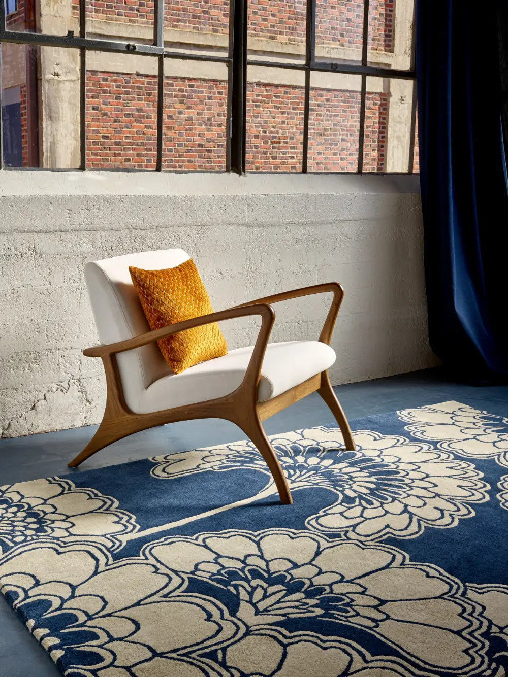 Japanese Floral FB Midnight Multicoloured Rug — RugsDirect Online