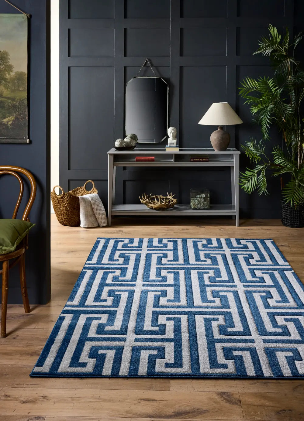 Greek Key Navy Navy Rug — RugsDirect Online