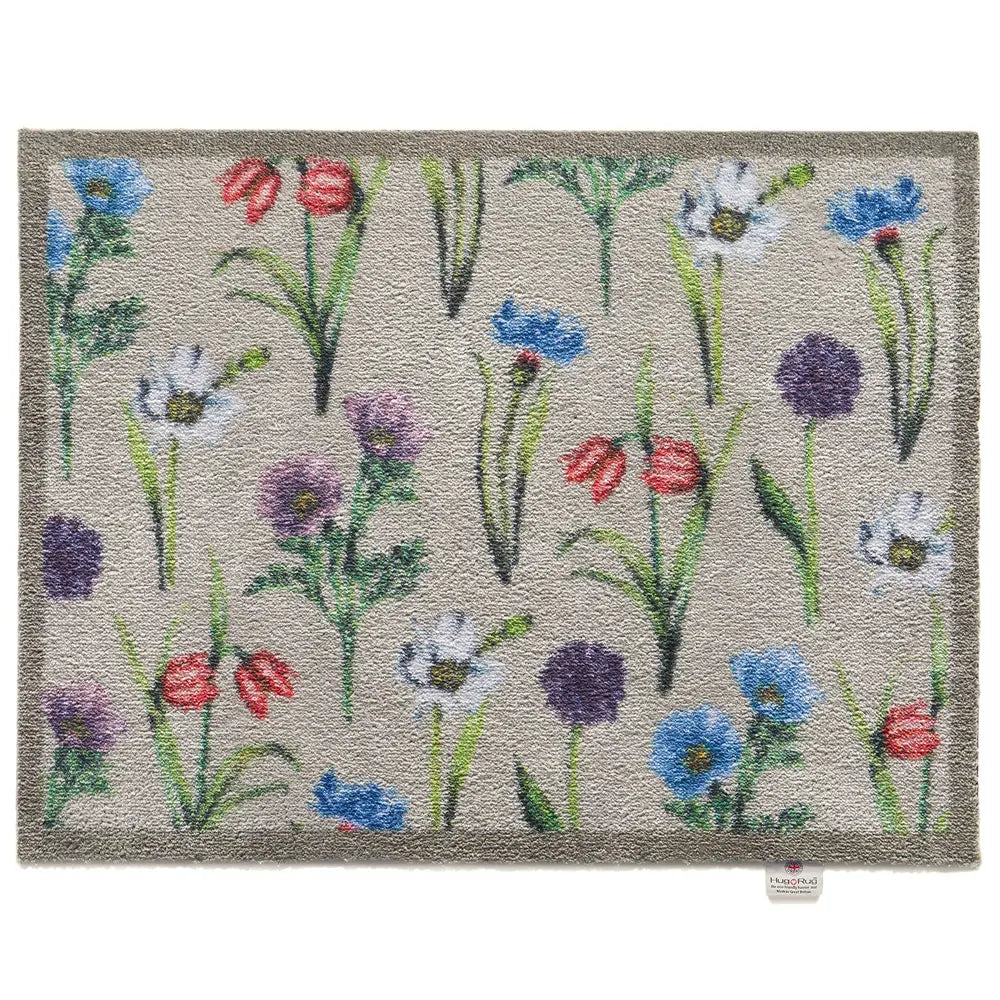 Patterned Hug Rug Garden Multi Floral Multicoloured Rug — RugsDirect Online