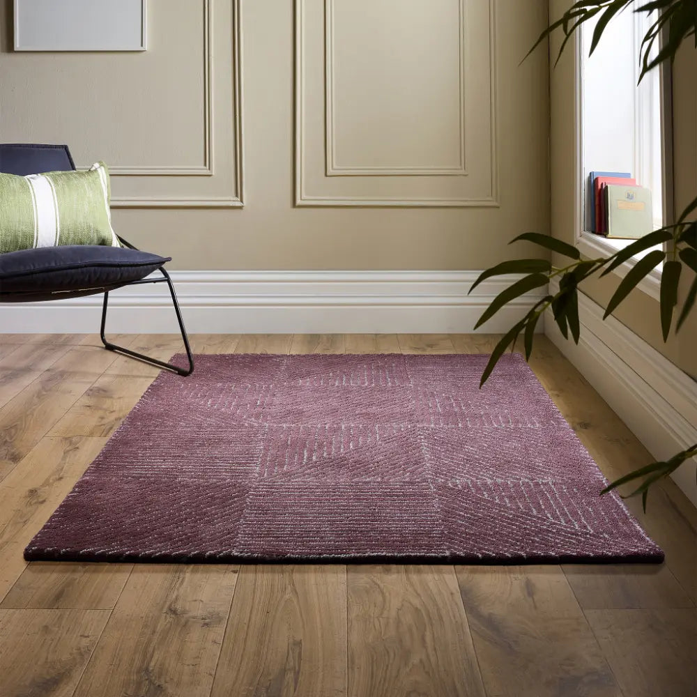 Geometric Berry Purple Rug — RugsDirect Online