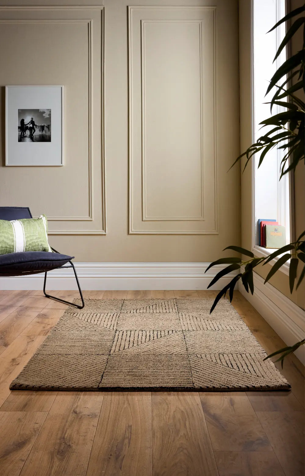 Geometric Sand Brown Brown Rug — RugsDirect Online