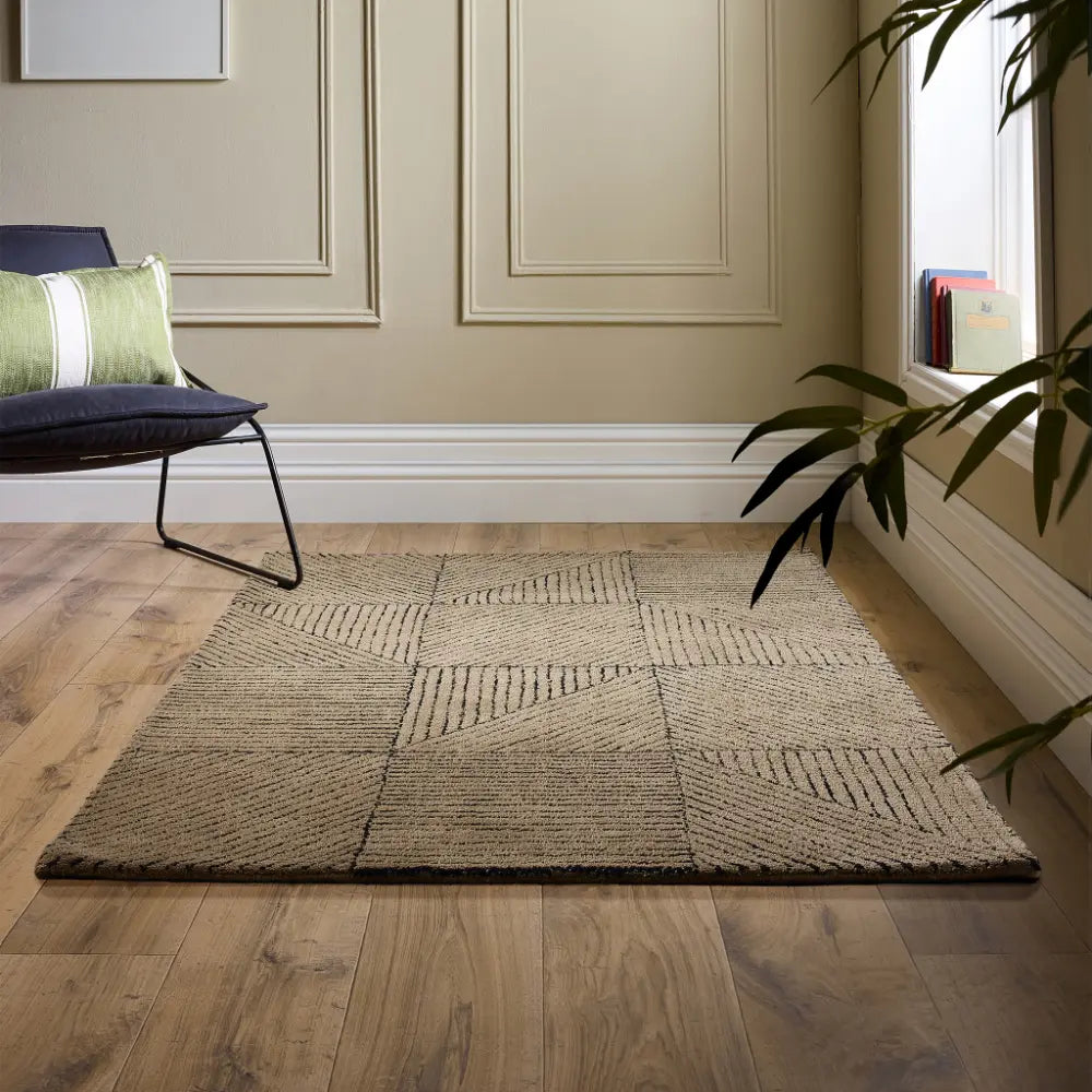 Geometric Sand Beige Rug — RugsDirect Online