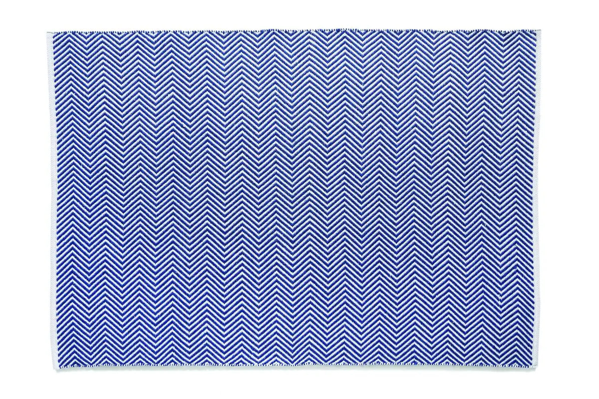 Hug Woven Herringbone Navy Blue, Navy Rug — RugsDirect Online