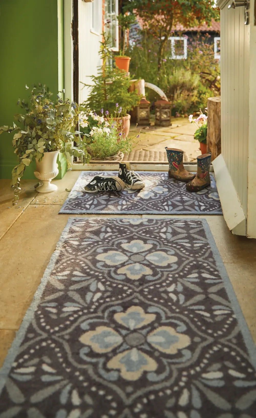 Patterned Hug Rug Home 45 Runner Multicoloured Rug — RugsDirect Online