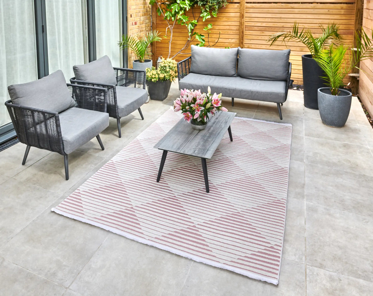JAZZ Indoor / Outdoor JAZ11 Rose Pink Rug — RugsDirect Online