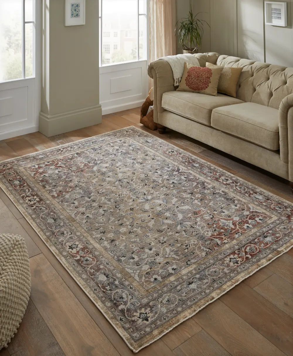 LEGACY LEG03 Beige Rust Beige Rug — RugsDirect Online