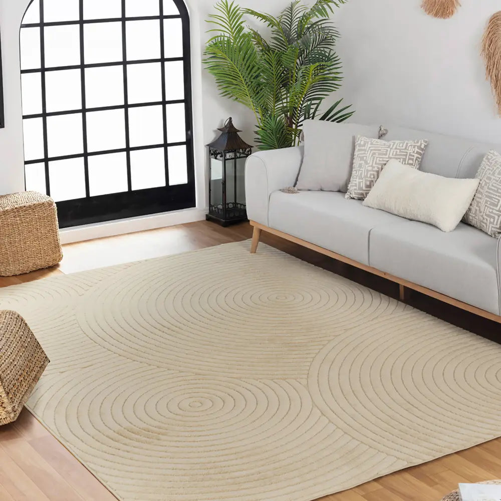 KOANA In- & Outdoor Scandi Modern Beige Rug Beige Rug — RugsDirect Online