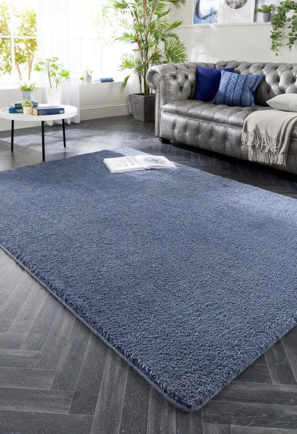My Lux Smoke Blue Blue Rug — RugsDirect Online