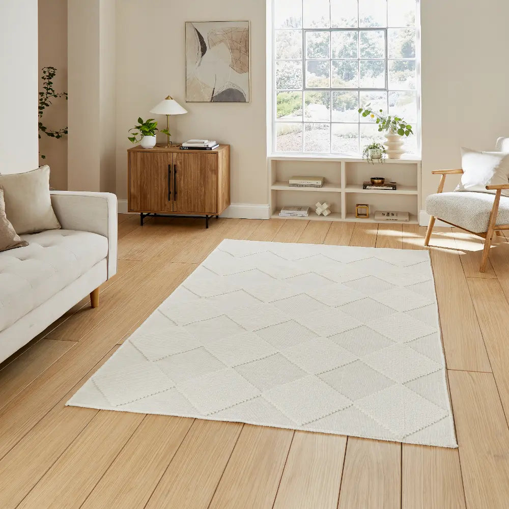 Lyna J0529 Cream Washable Rug Cream Rug — RugsDirect Online