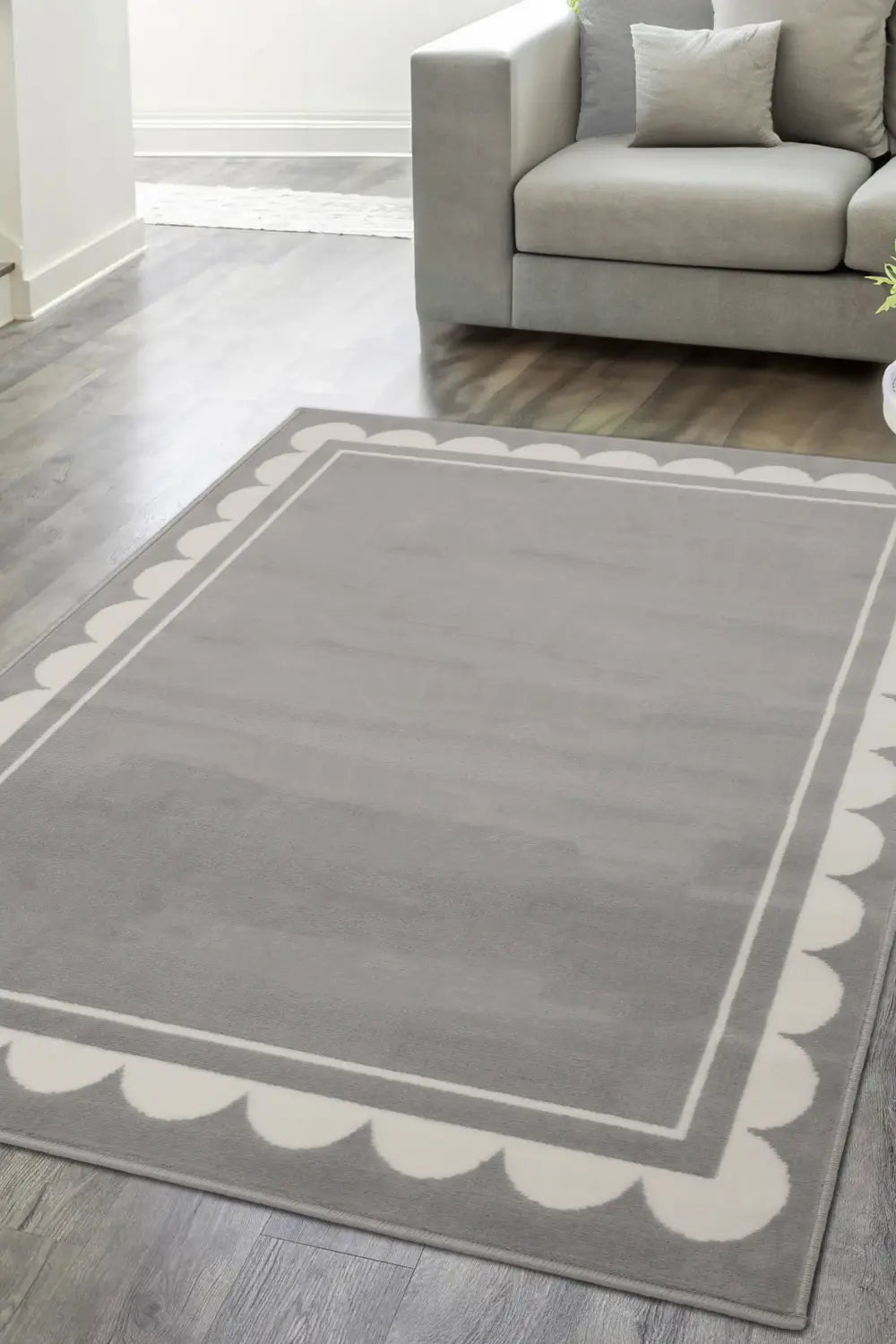 MAESTRO SCALLOP GREY Grey Rug — RugsDirect Online