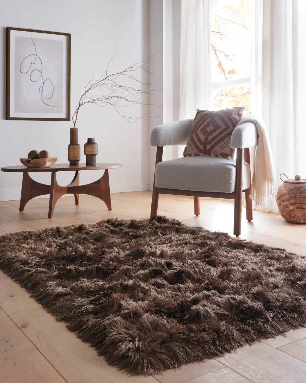 Glamour Deluxe Mocha Rug — RugsDirect Online