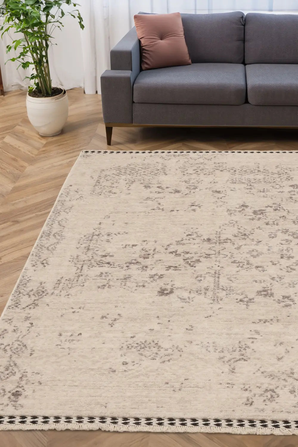 MATEO Vintage Grey Grey Rug — RugsDirect Online