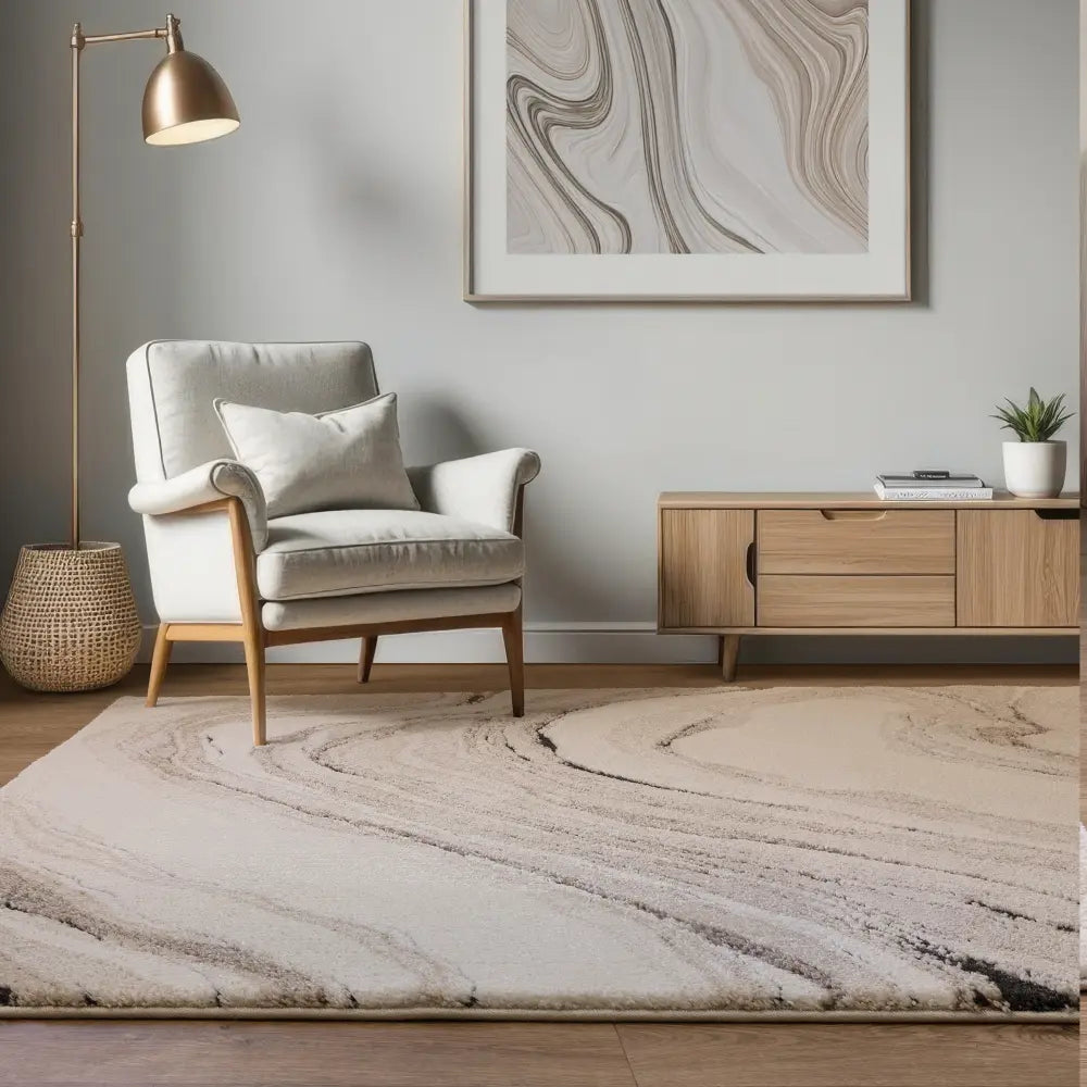 Mirage Quartz Biege Beige Rug — RugsDirect Online