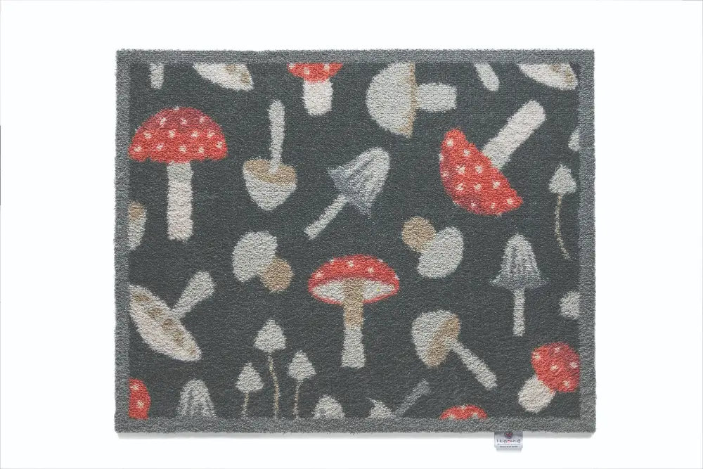Patterned Hug Rug Mushroom 1 Multicoloured Rug — RugsDirect Online