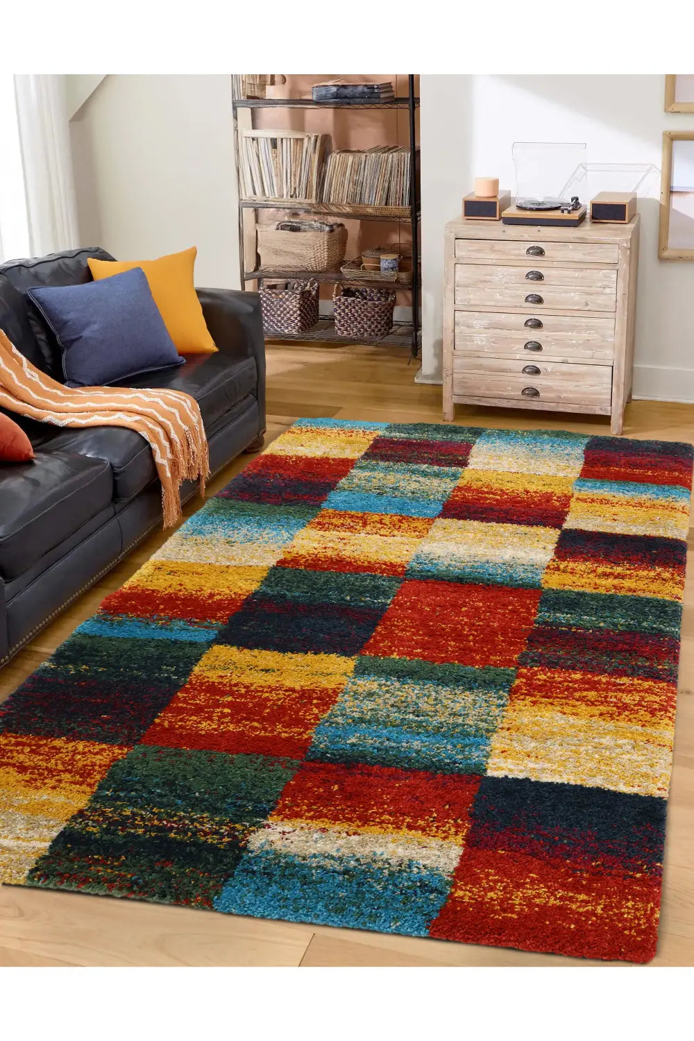 NOBLE BLOCKS Multicoloured Rug — RugsDirect Online