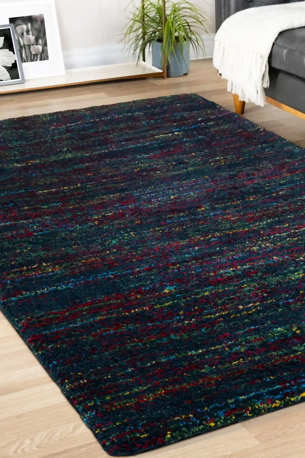 NOBLE MULTI BLUE Multicoloured Rug — RugsDirect Online