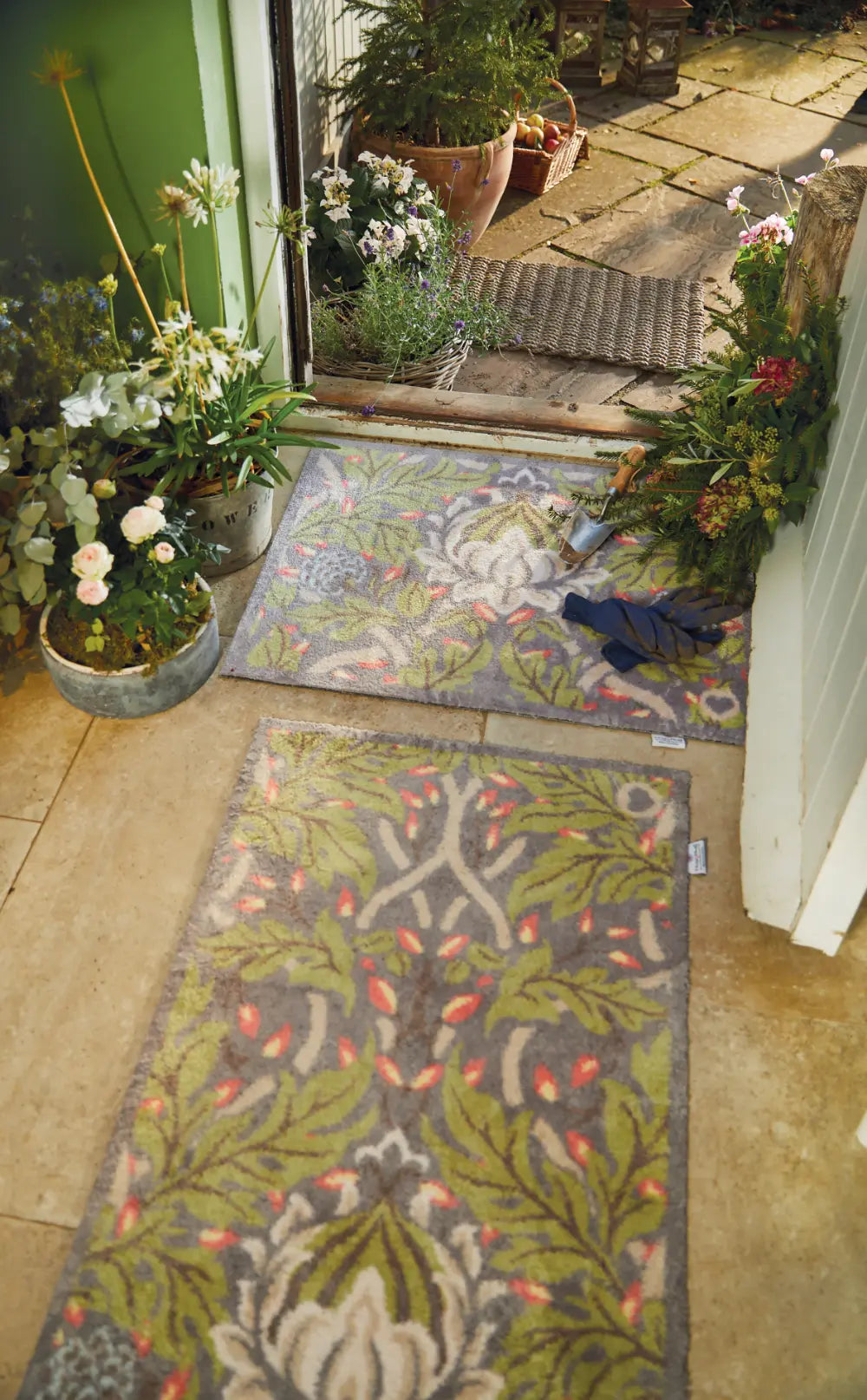 Patterned Hug Rug Nature 12 Runner Multicoloured Rug — RugsDirect Online