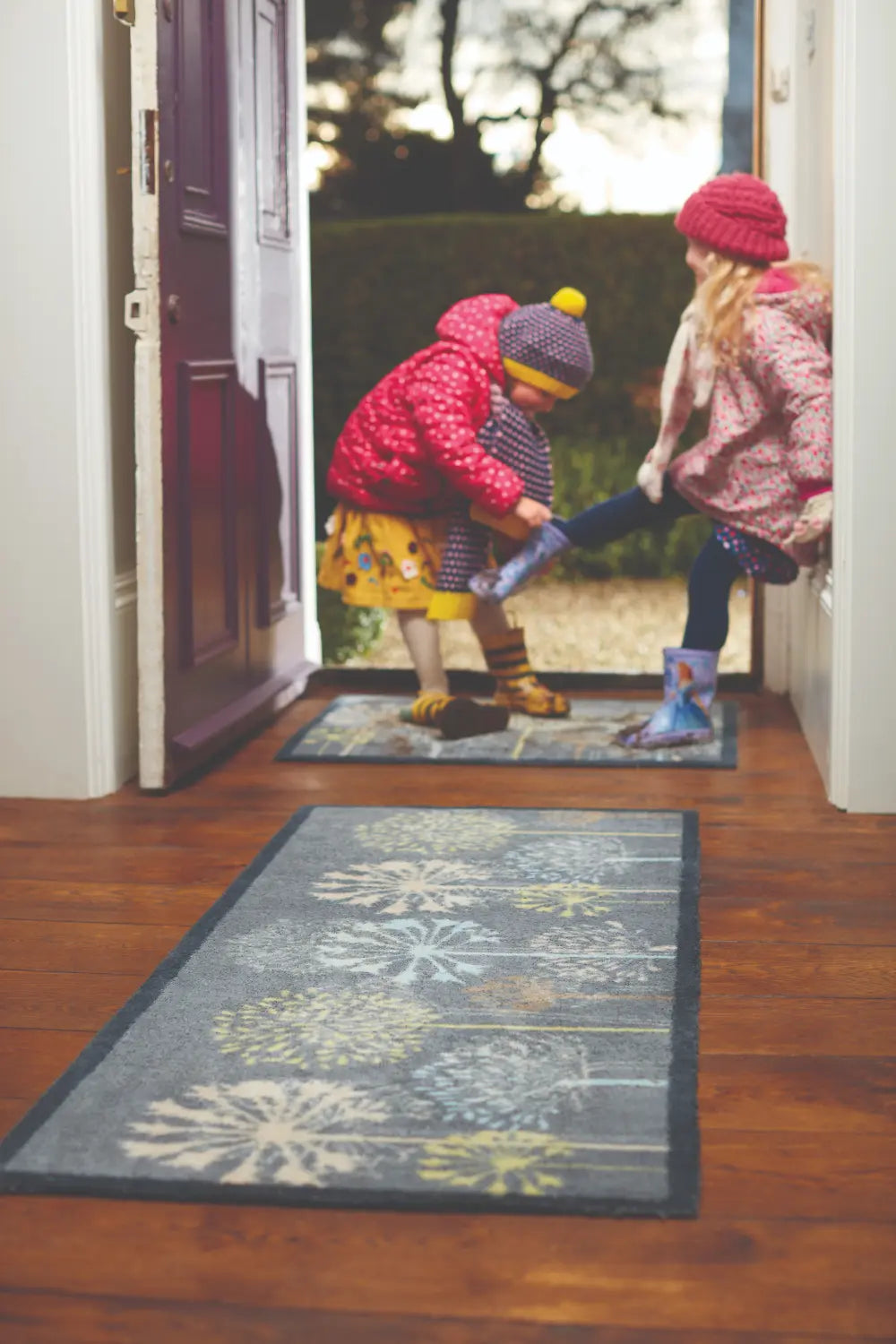 Patterned Hug Rug Nature 17 Runner Multicoloured Rug — RugsDirect Online