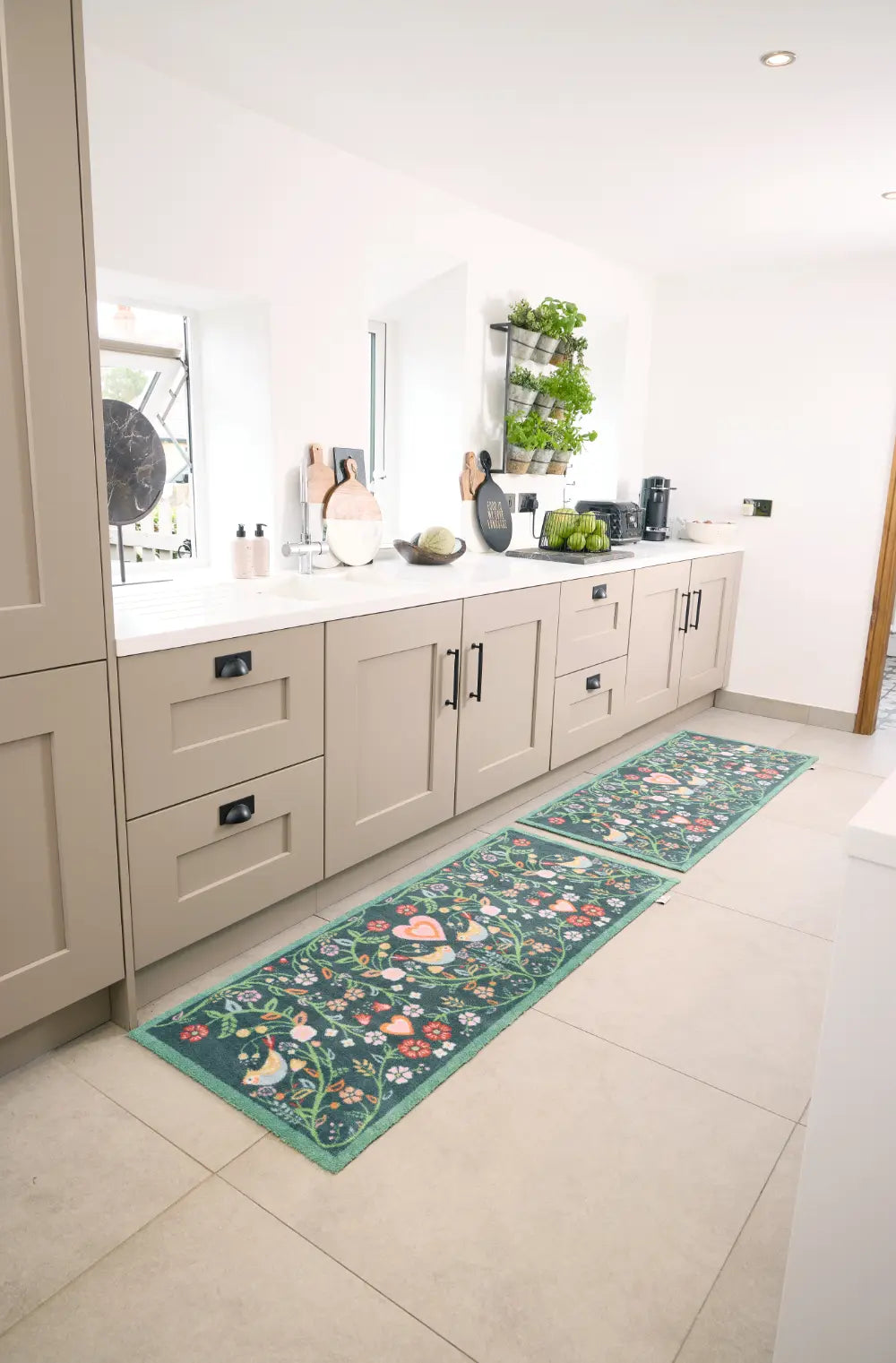 Patterned Hug Rug Nature 35 Runner Multicoloured Rug — RugsDirect Online