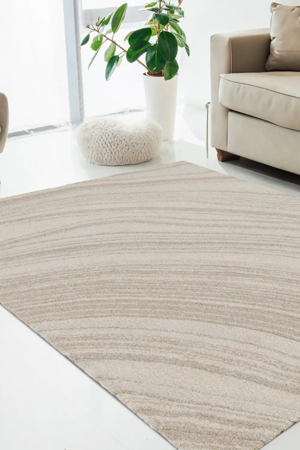 PURE WAVE Beige Rug — RugsDirect Online