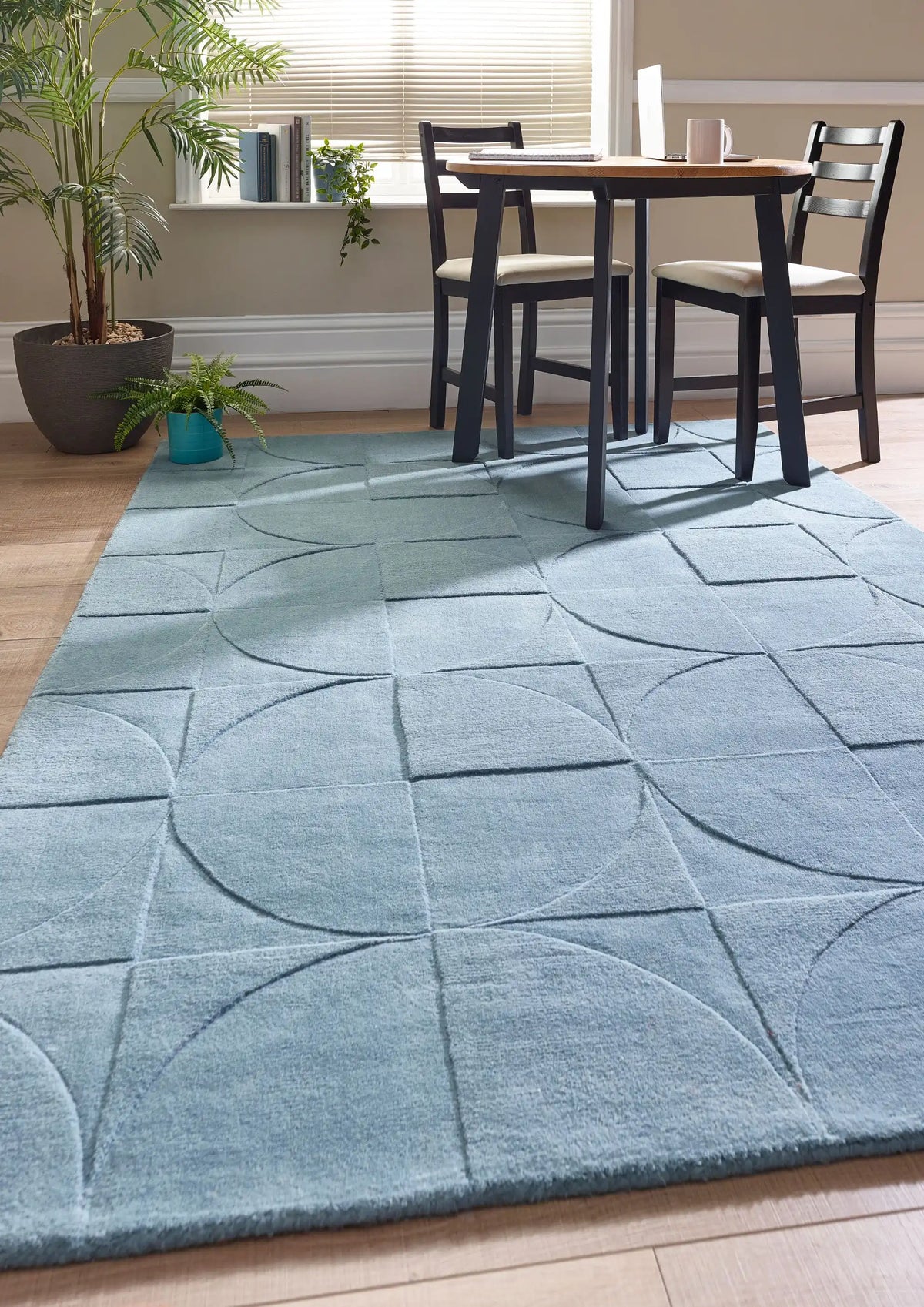 Penny Steel Blue Rugs - Buy Steel Blue Rugs Online from Rugs Direct ...