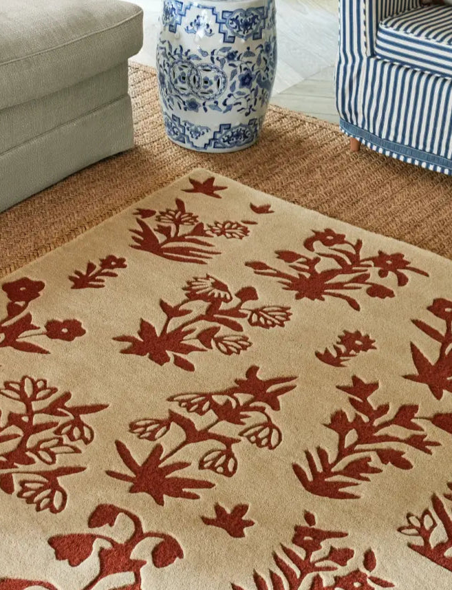 Sanderson Woodland Glade Linen/Russet Brown 146801 Rugs - Buy Woodland ...
