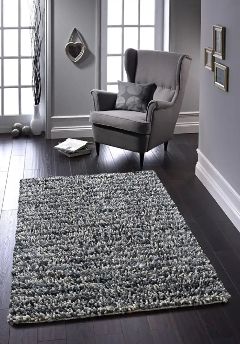 Rocks Shaggy Grey Rugs - Buy Grey Rugs Online from Rugs Direct ...