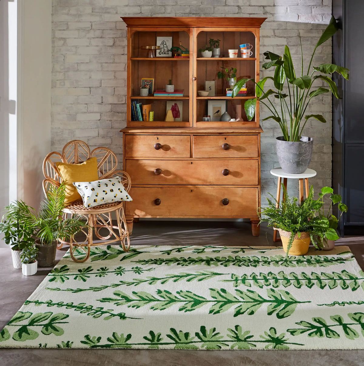 Scion Screen Printed Ferns Juniper 125907 Rugs - Buy Ferns Juniper ...