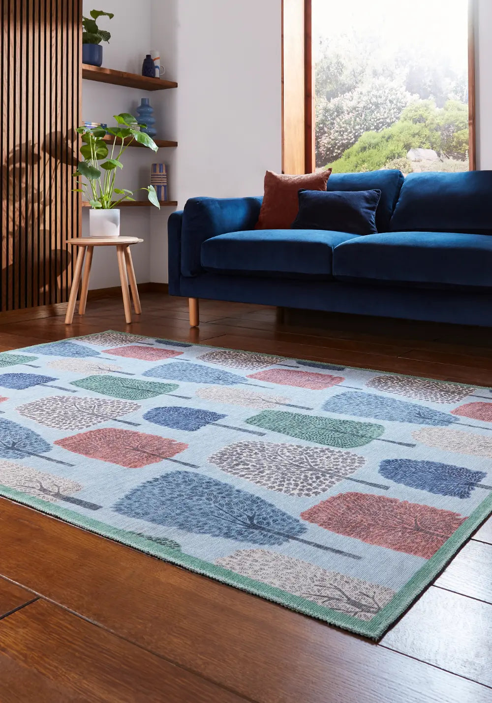Scion Cedar Coast Washable Blue Rug — RugsDirect Online
