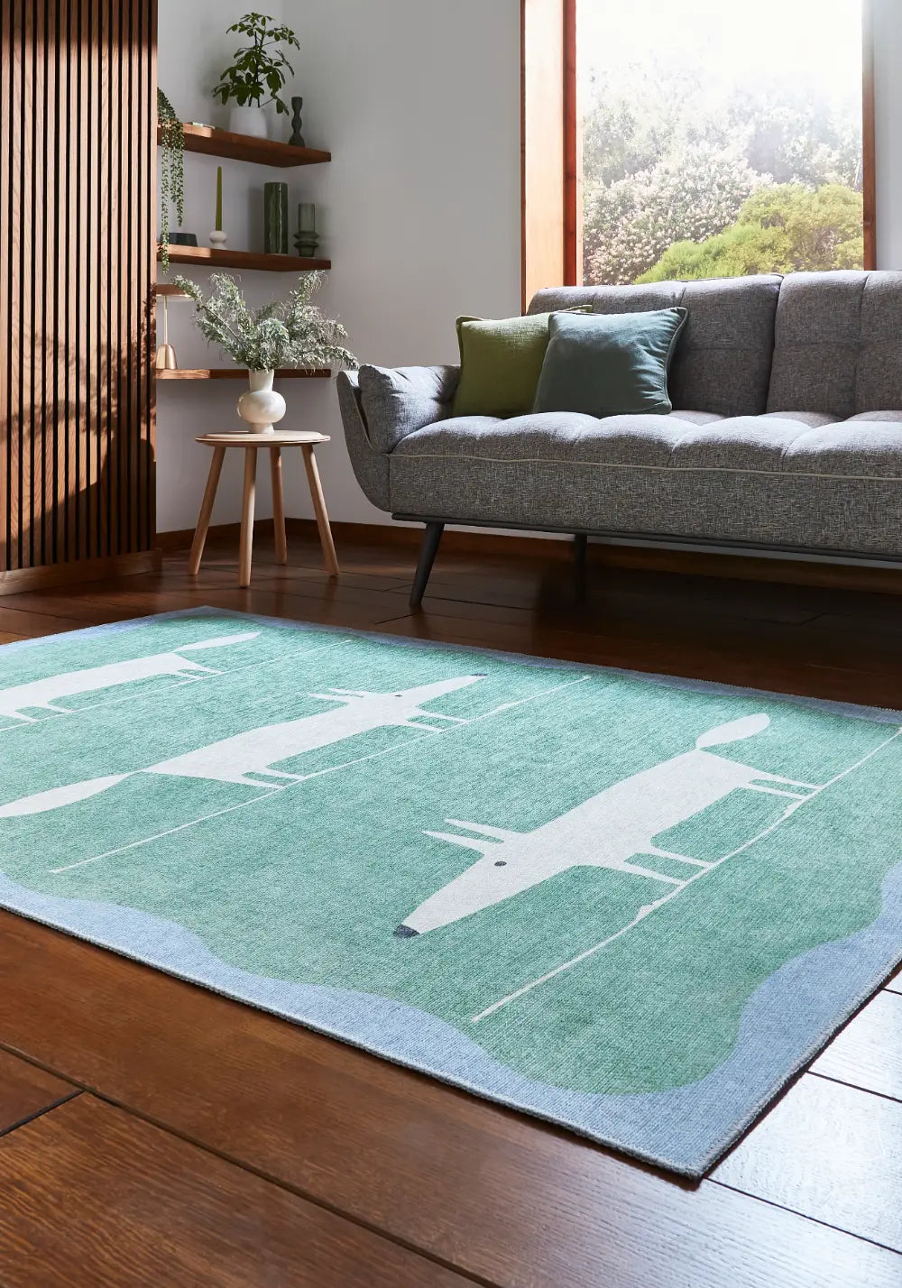 Scion Mr Fox Green/White Washable Green Rug — RugsDirect Online