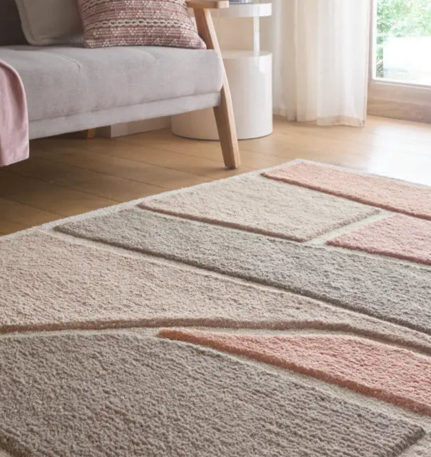 Strata Pink/Grey Grey Rug — RugsDirect Online