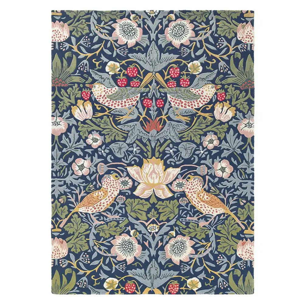 Strawberry Thief Indigo Rugs - Buy Indigo Rugs Online from Rugs Direct ...
