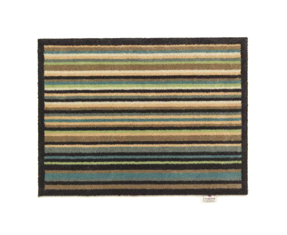 Patterned Hug Rug Stripe 84 Multicoloured Rug — RugsDirect Online