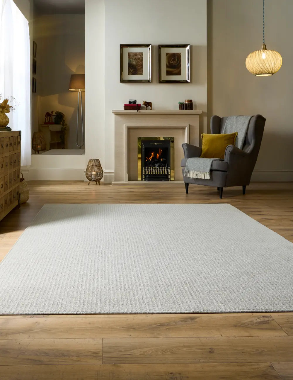 My Sculptured Washable Waffle Texture Ivory Ivory Rug — RugsDirect Online