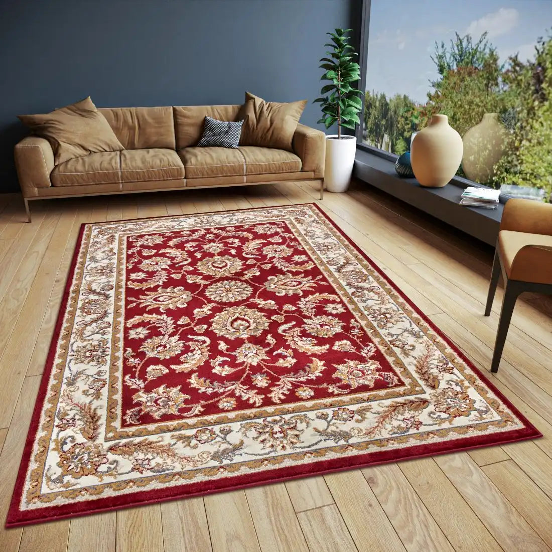 Luxor 105642 Red Rugs - Buy 105642 Red Rugs Online from Rugs Direct ...