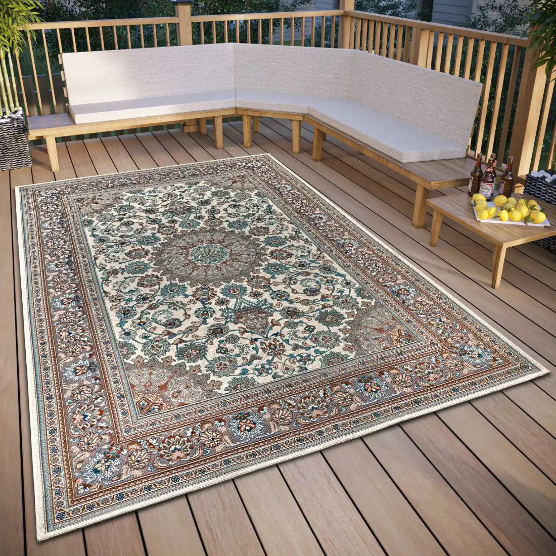Flair Orient Indoor Outdoor 105718 Cream Beige Rugs - Buy 105718 Cream ...