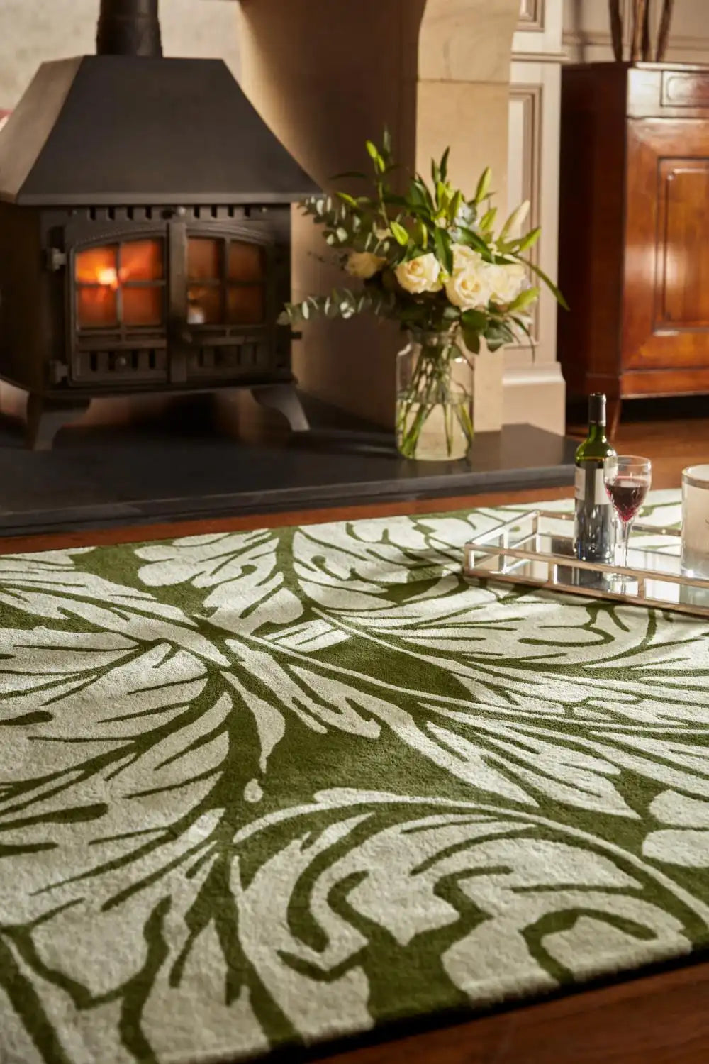Origins Heritage 2 Moss Green Rugs - Buy 2 Moss Green Rugs Online from ...
